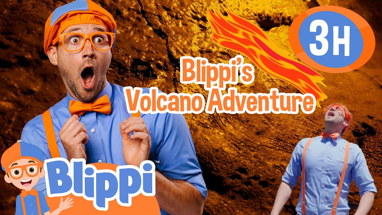 Volcanic Eruptions! Blippi Science Cave Adventures + More | Blippi and ...