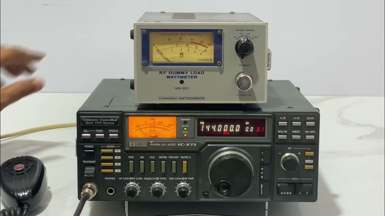 Icom IC-271 VHF 22W Open AG-20 AC220V - YouTube