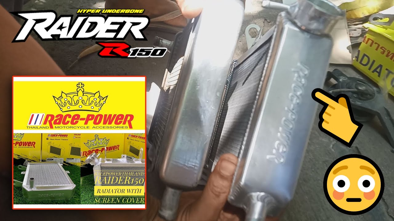 Raider 150 fi, Installing Race Power Radiator 😮 - YouTube