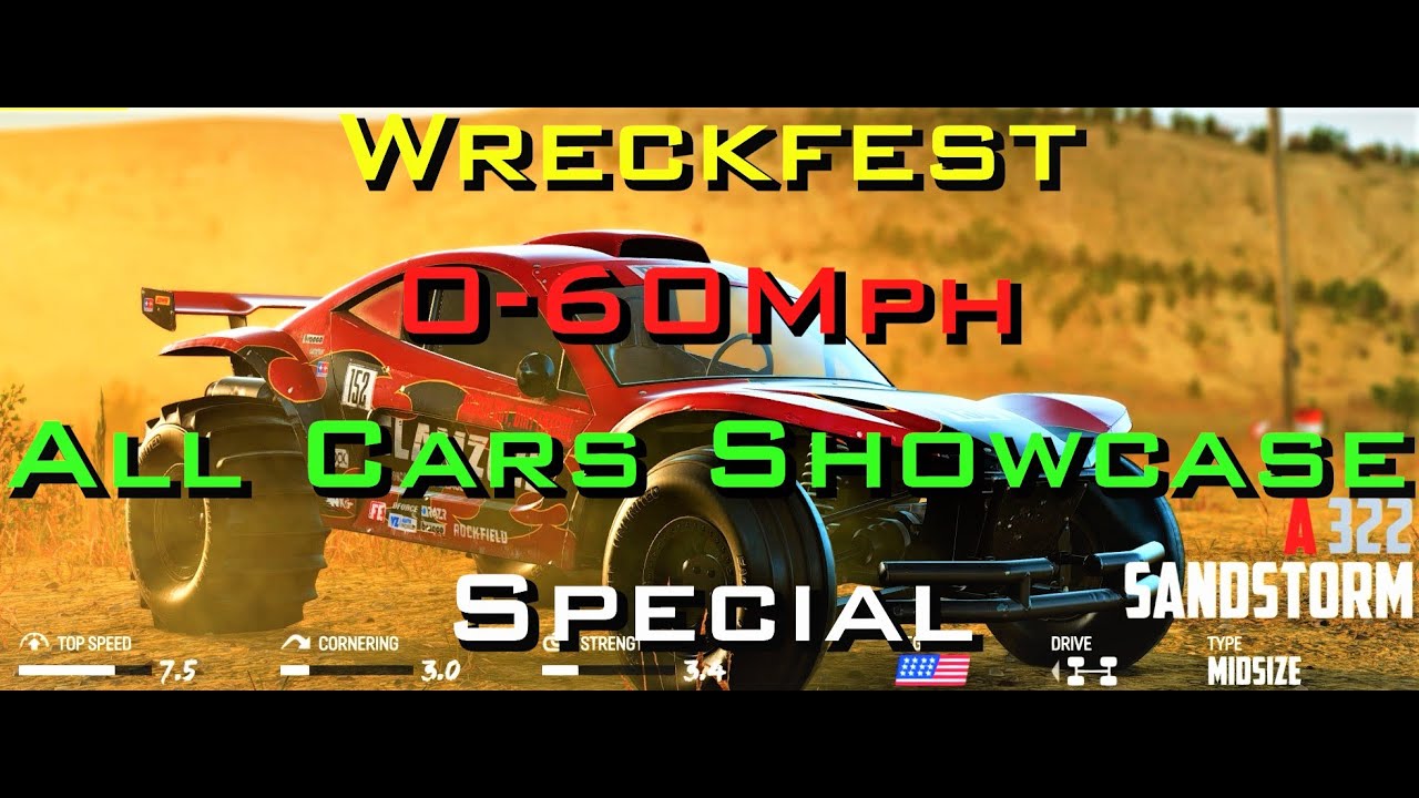 Wreckfest All Special Cars From Slowest To Fastest #4 - YouTube