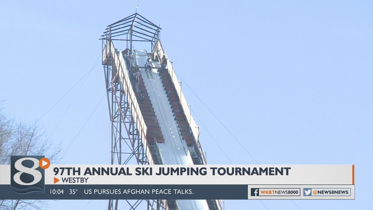 Ski jumping tournament brings thousands to Westby - YouTube