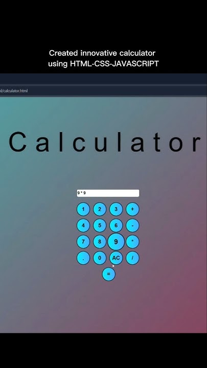 Html Css Js This Calculator Coding Javascriptcss Webdesign Shorts Coding Youtube