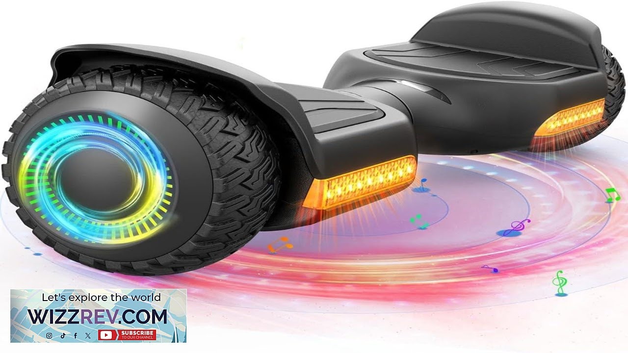 Gyroor Hoverboard New G13 All Terrain Hoverboard with LED Lights & 500W ...