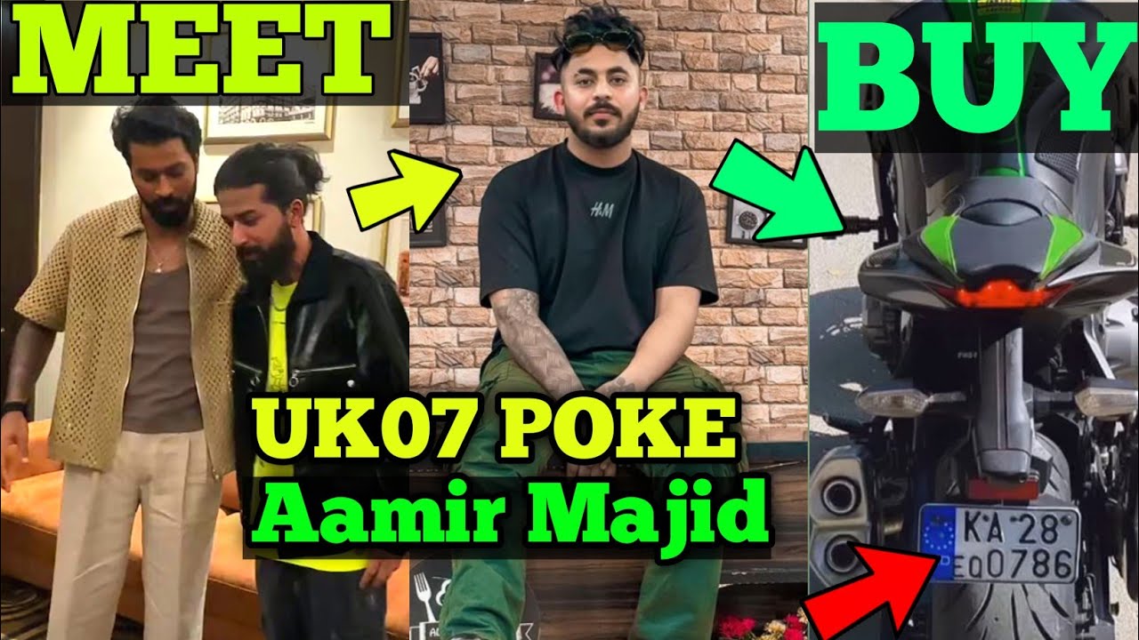 Finally UK07 MEET Hardik Pandya 😱 UK07 POKED Aamir Majid BuY Z1000 😱 - YouTube