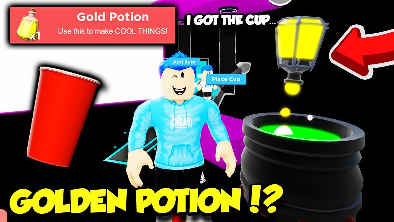 So I Made A GOLDEN POTION In YouTube Simulator USING GOLD PLAY BUTTONS ...