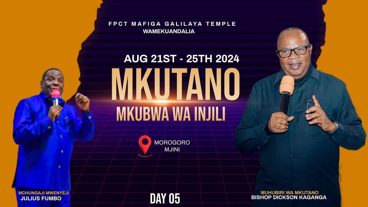 🔴🅻🅸🆅🅴 MKUTANO WA INJILI DAY 5 //FPCT - MAFIGA - MOROGORO MJINI// BISHOP ...
