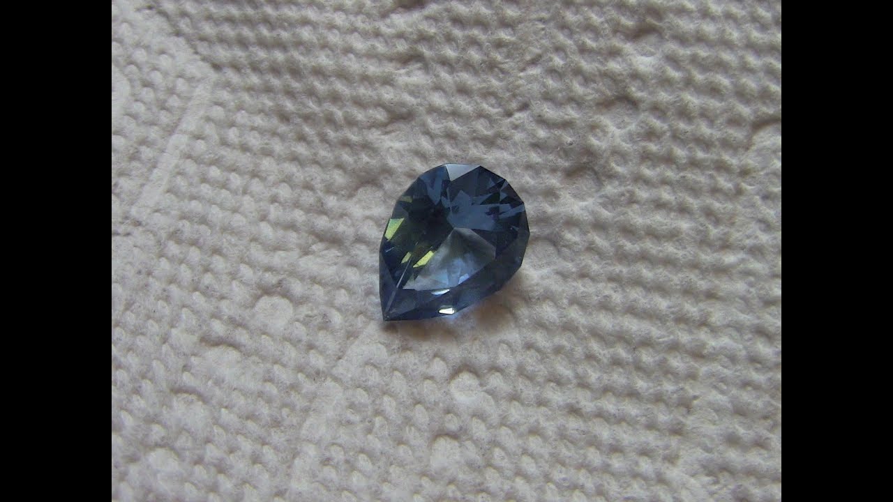 How to cut a gemstone, faceting a pear shape. - YouTube