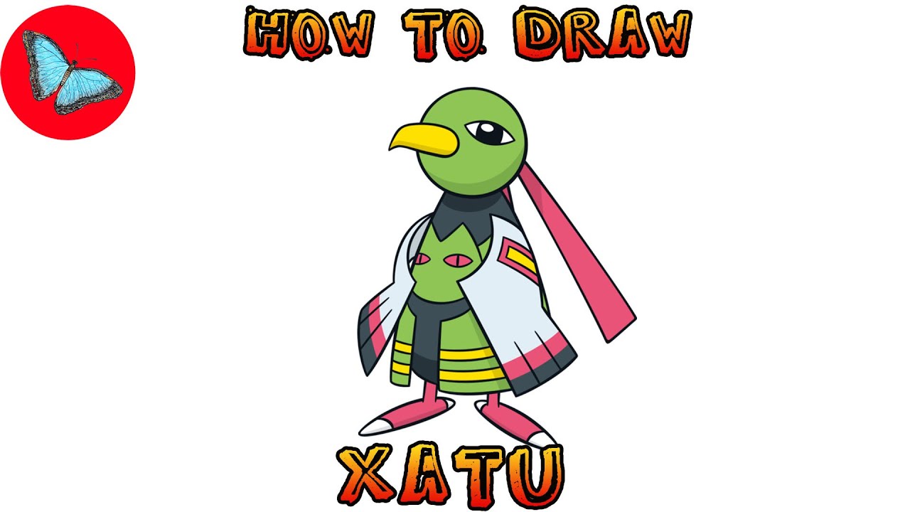 How To Draw Xatu Pokemon | Drawing Animals - YouTube