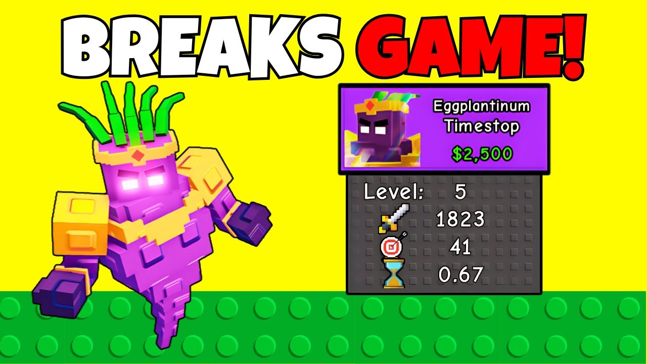 The EGG PLANTINUM SHOWCASE In Garden Tower Defense! - YouTube