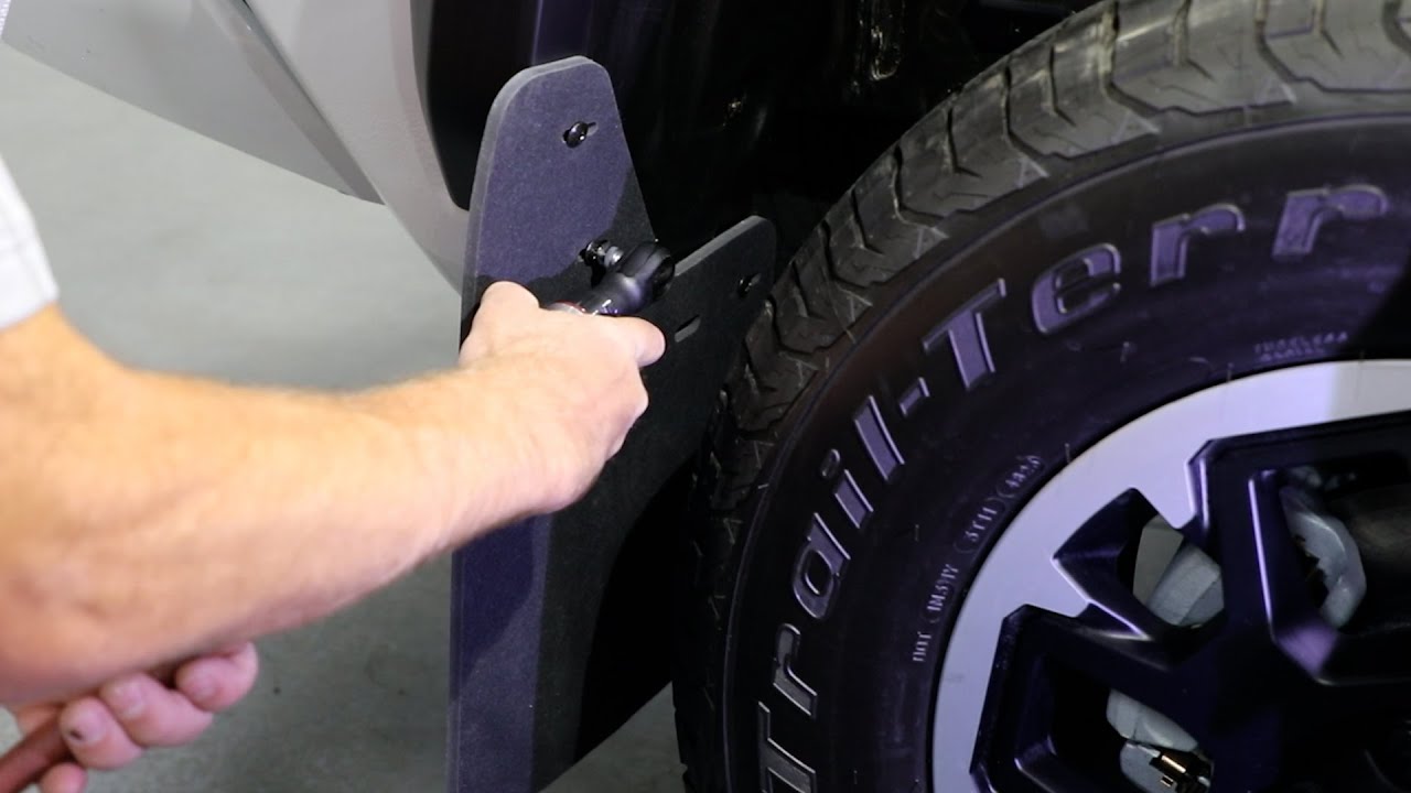 2024-ON Toyota Tacoma - Rear ROCKSTAR™ Splash Guard Mud Flap Install ...