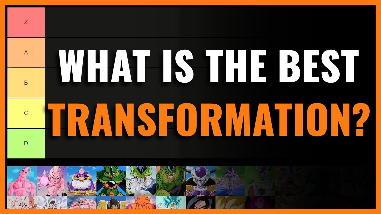 072 | Dragon Ball Transformations Tier List (w/ visuals) - YouTube