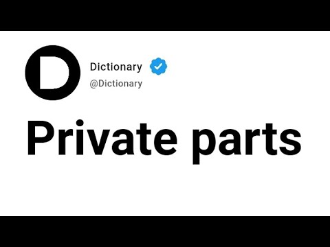 Private parts Meaning In English - YouTube