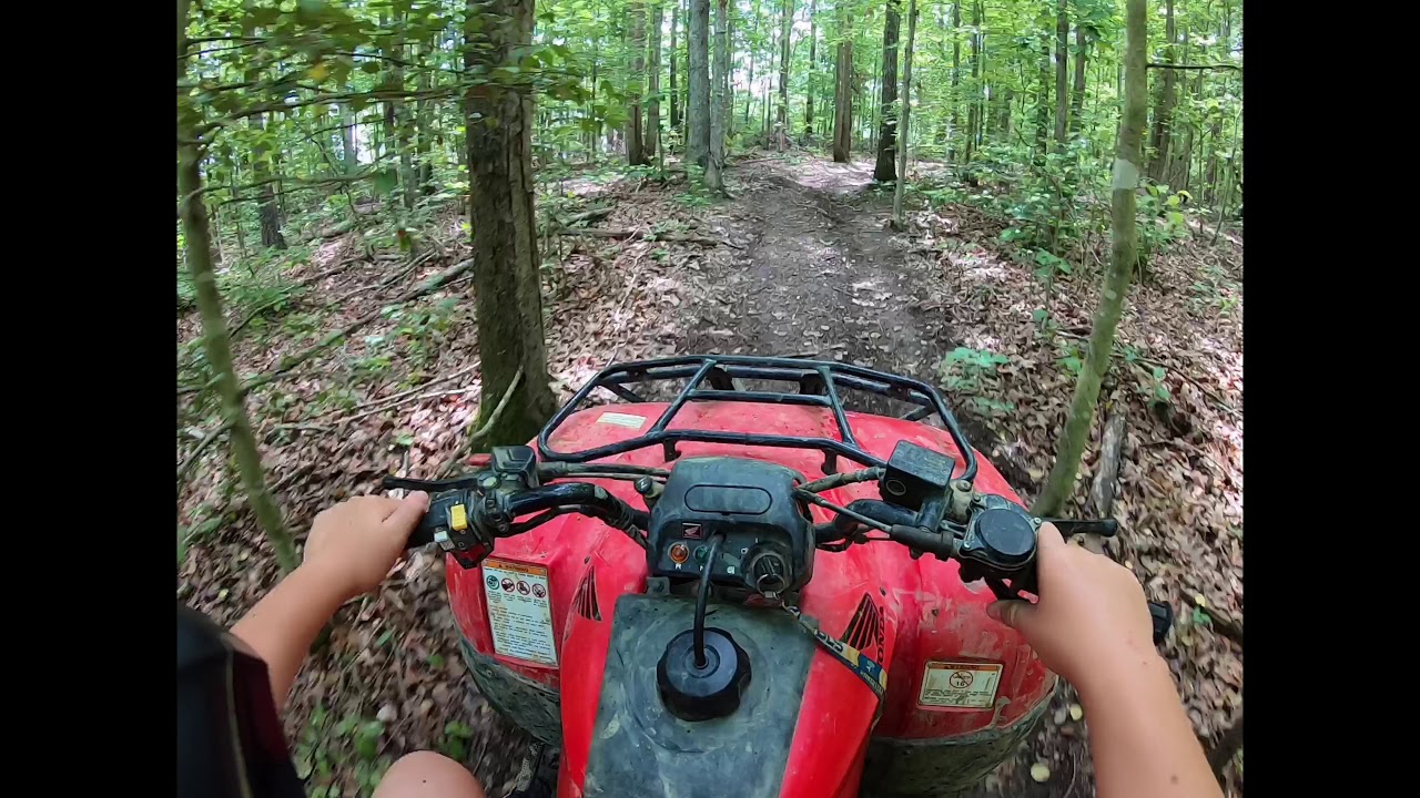 Riding my 4 wheelers - YouTube