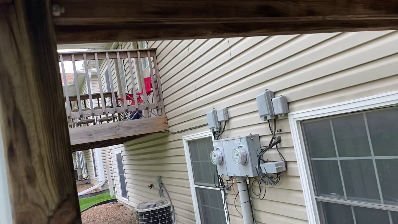 Fiber Optic line wrapped up in a tree - YouTube