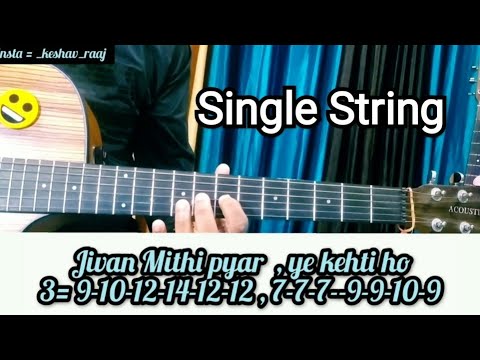 Single String - Pal Pal Dil ke pass - Tabs - Single string Lesson ...