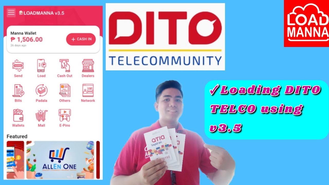 How to Load DITO TELCO using Load Manna v3.5? | iManna Tv Mindoro - YouTube