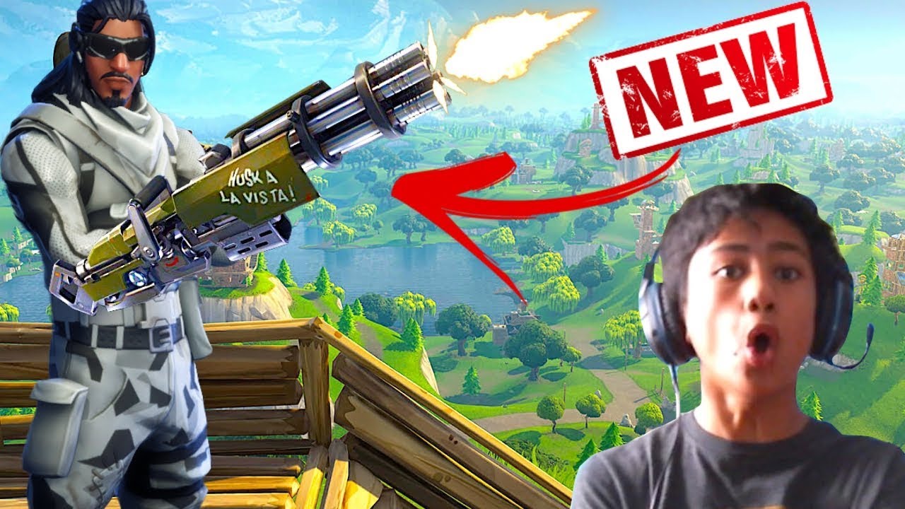 NEW MINI-GUN GAMEPLAY Fortnite: Battle Royale! aaronVision - YouTube
