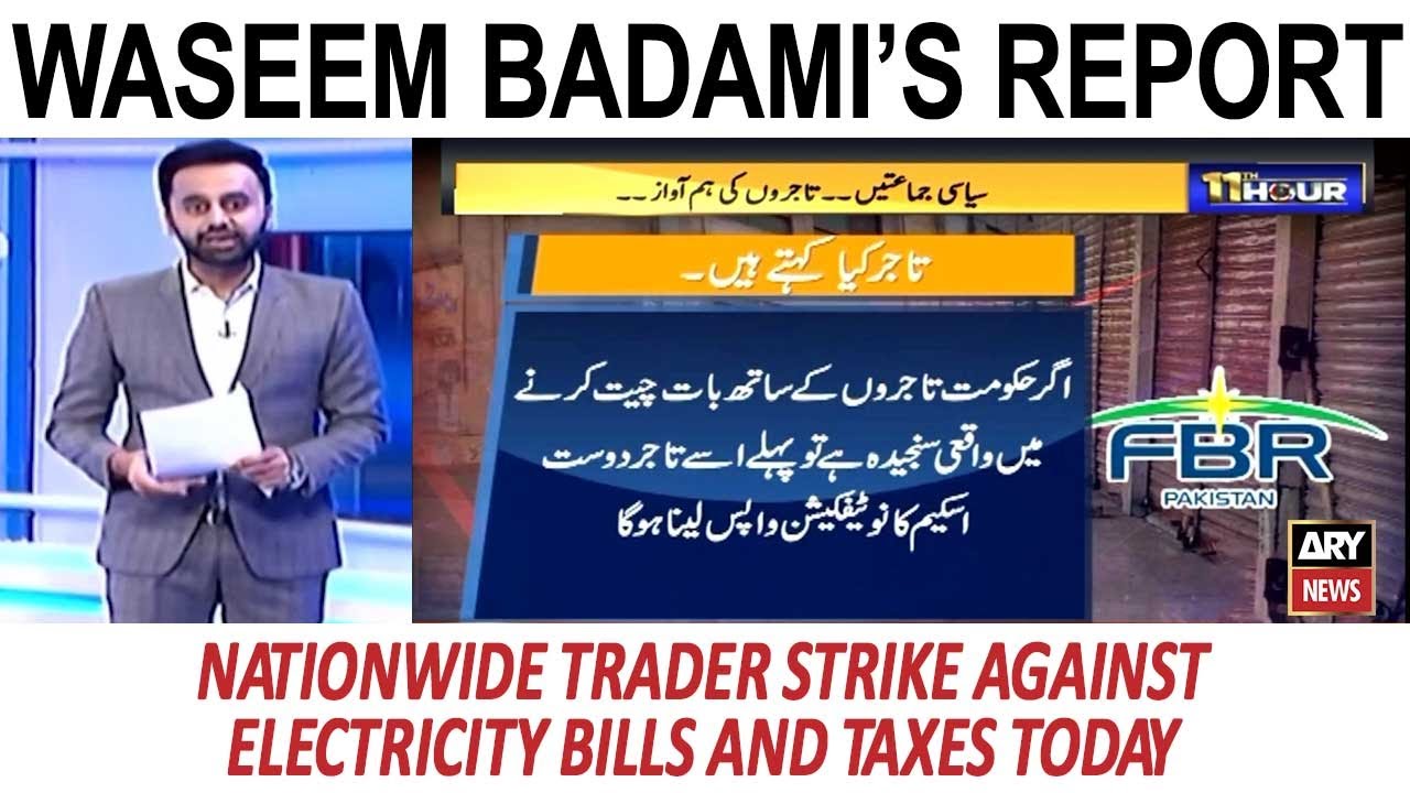 Nationwide trader strike against electricity bills and taxes today ...