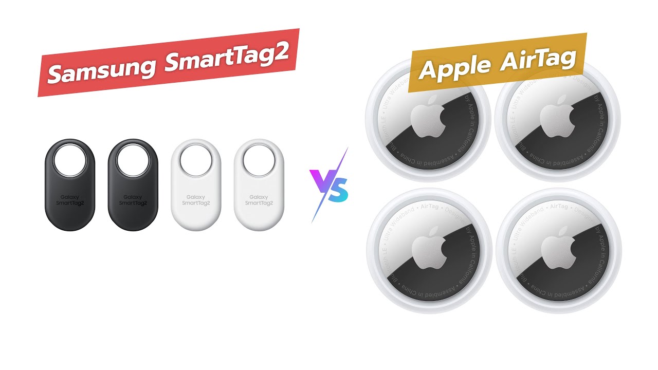 Samsung SmartTag2 (2023) vs AirTag: 4-Pack Tracker Showdown 🔎📦 - YouTube