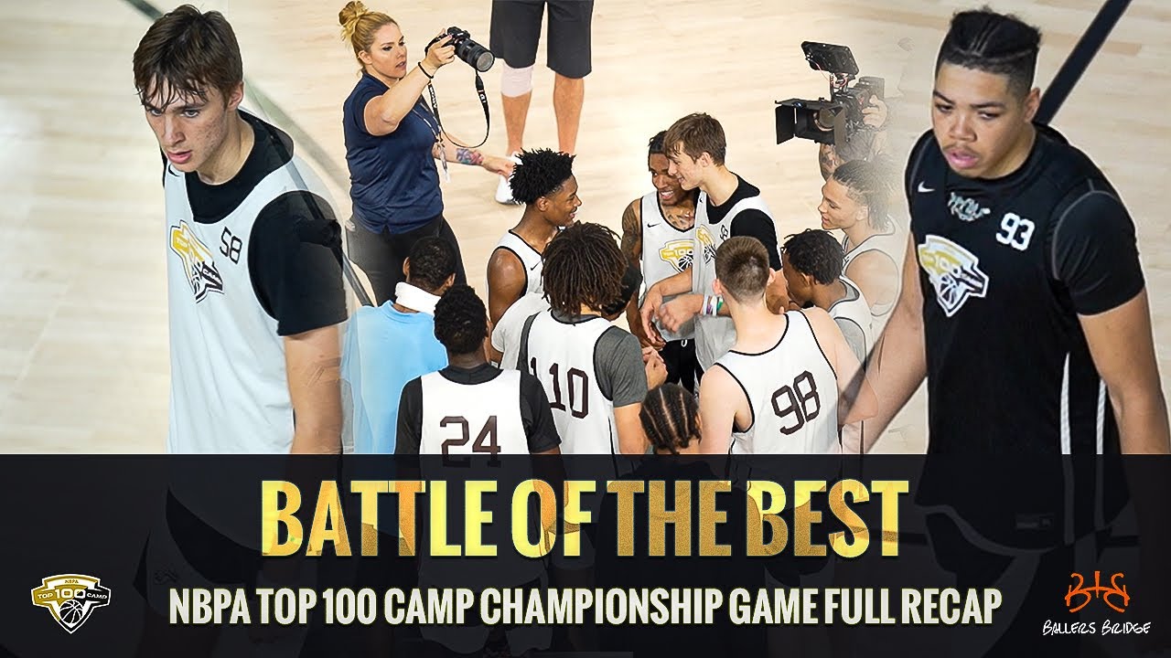 Top 100 Championship Game with all The Stars Out & NBA Scouts sideline ...