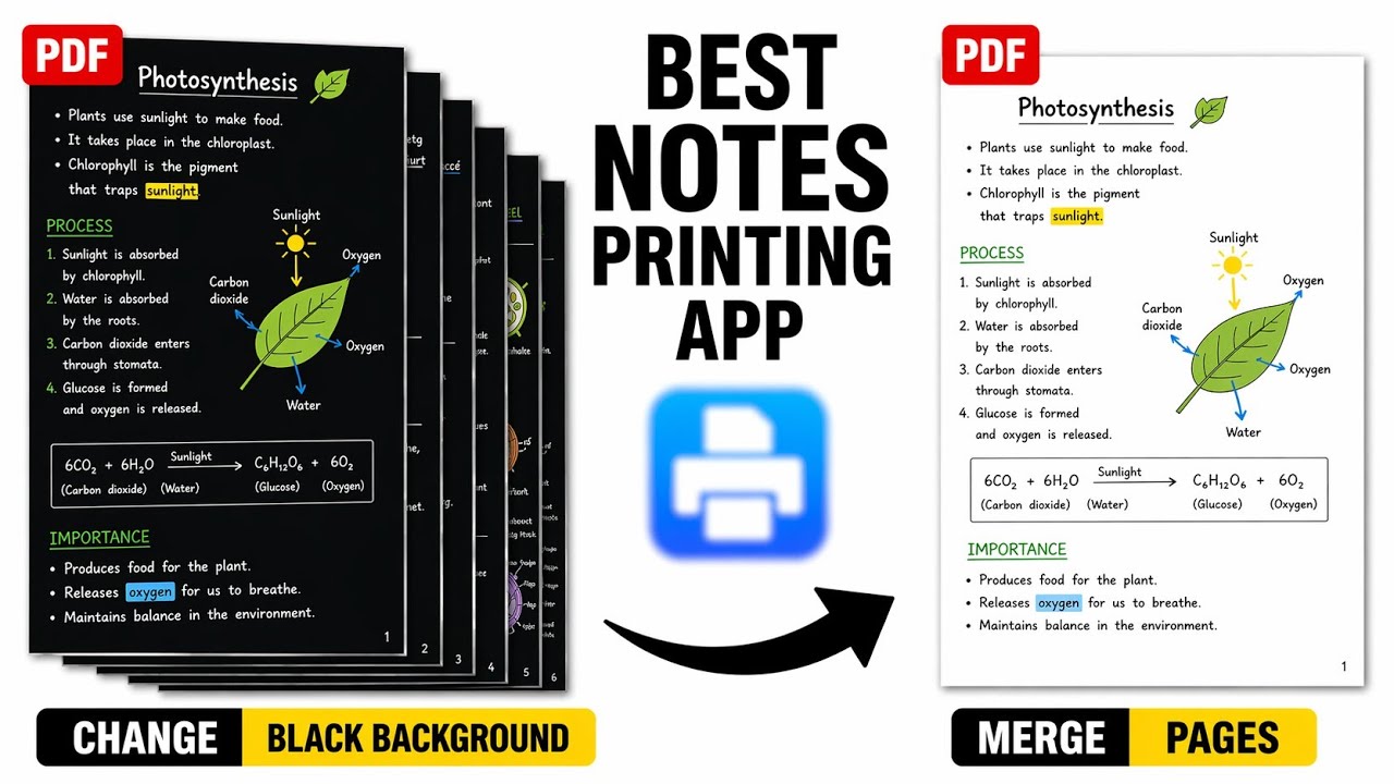 How to print notes in white background free 100% | #pw #physicswallah # ...