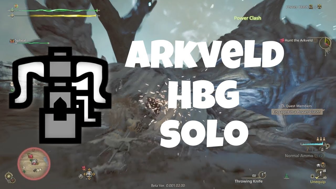 Monster Hunter Wilds (OBT2) - Arkveld Heavy Bowgun / HBG Solo Gameplay ...