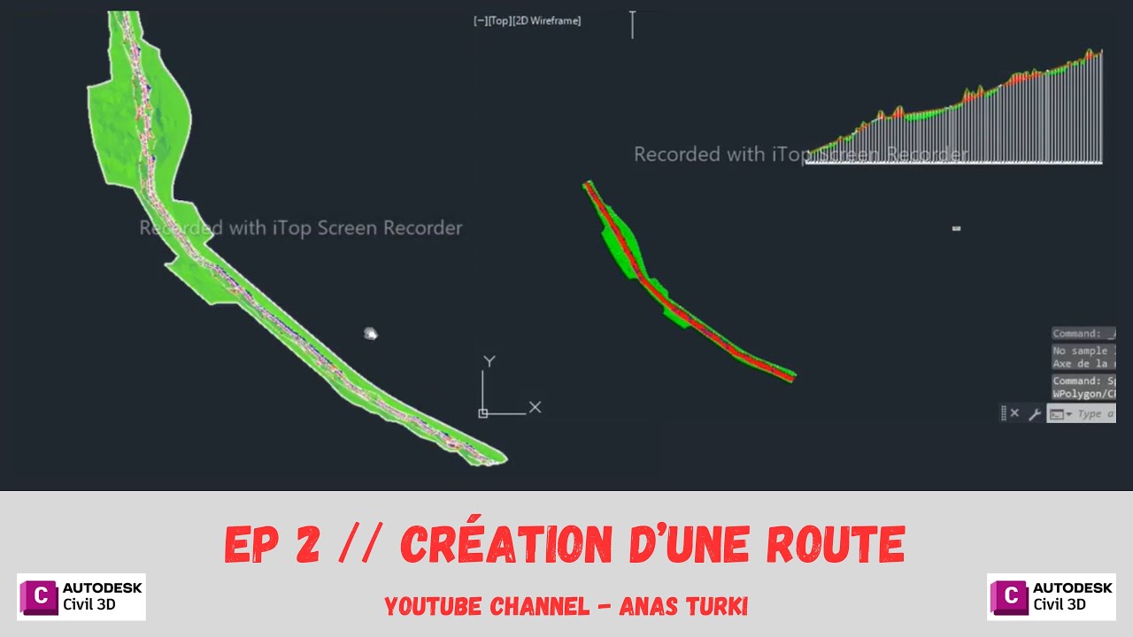 Création d'une route sur Civil 3D - YouTube