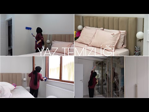 YAZ TEMİZLİĞİ PART 1 / YATAK ODASI VE GİYİNME ODASI TEMİZLİĞİ 🧼 / DETAYLI TEMİZLİK 