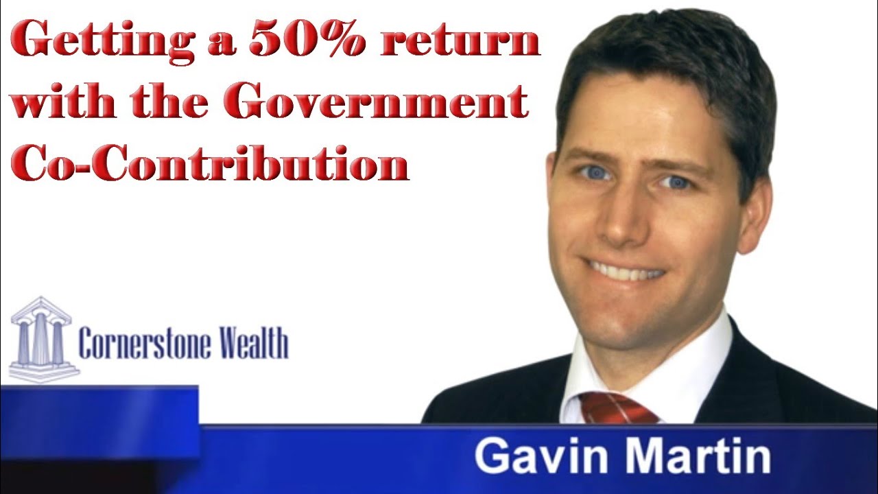Getting a 50% return with the Government Co-Contribution - YouTube
