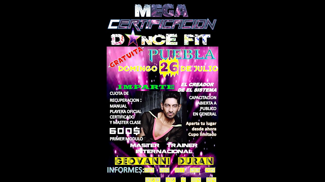 GEOVANNI DURAN, GUSTAVO DE GANTE Y EDGAR CERON CERTIFICACION DANCE FIT ...
