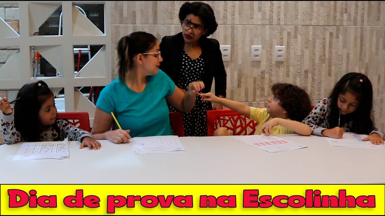DIA DE PROVA Na escolinha - YouTube