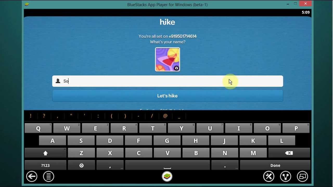 How to run Hike app on pc using bluestacks [HD + Narration] - YouTube