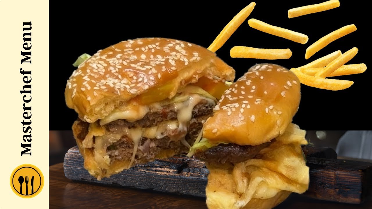 Classic Beef Burger Recipe😍 | Better than fast food by Masterchef Menu ...