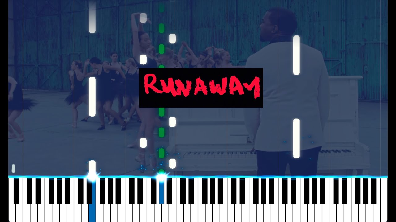 Kanye West - Runaway - piano tutorial - YouTube