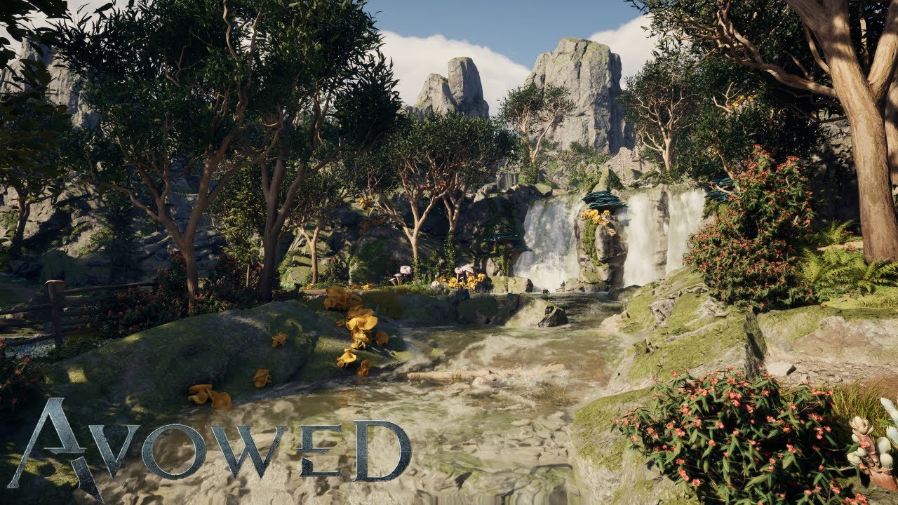 Waterfall (Afternoon) Ambiance - Avowed - YouTube