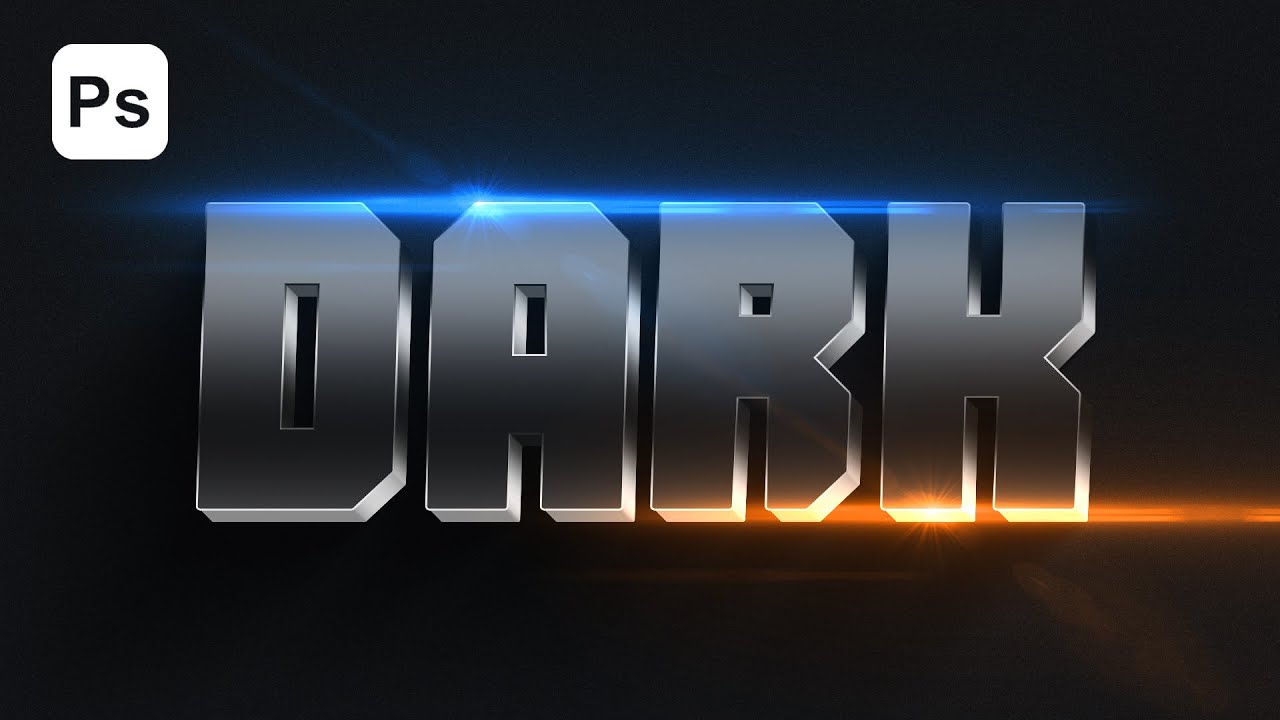 3D Cinematic Text Effect in Photoshop Tutorial - YouTube
