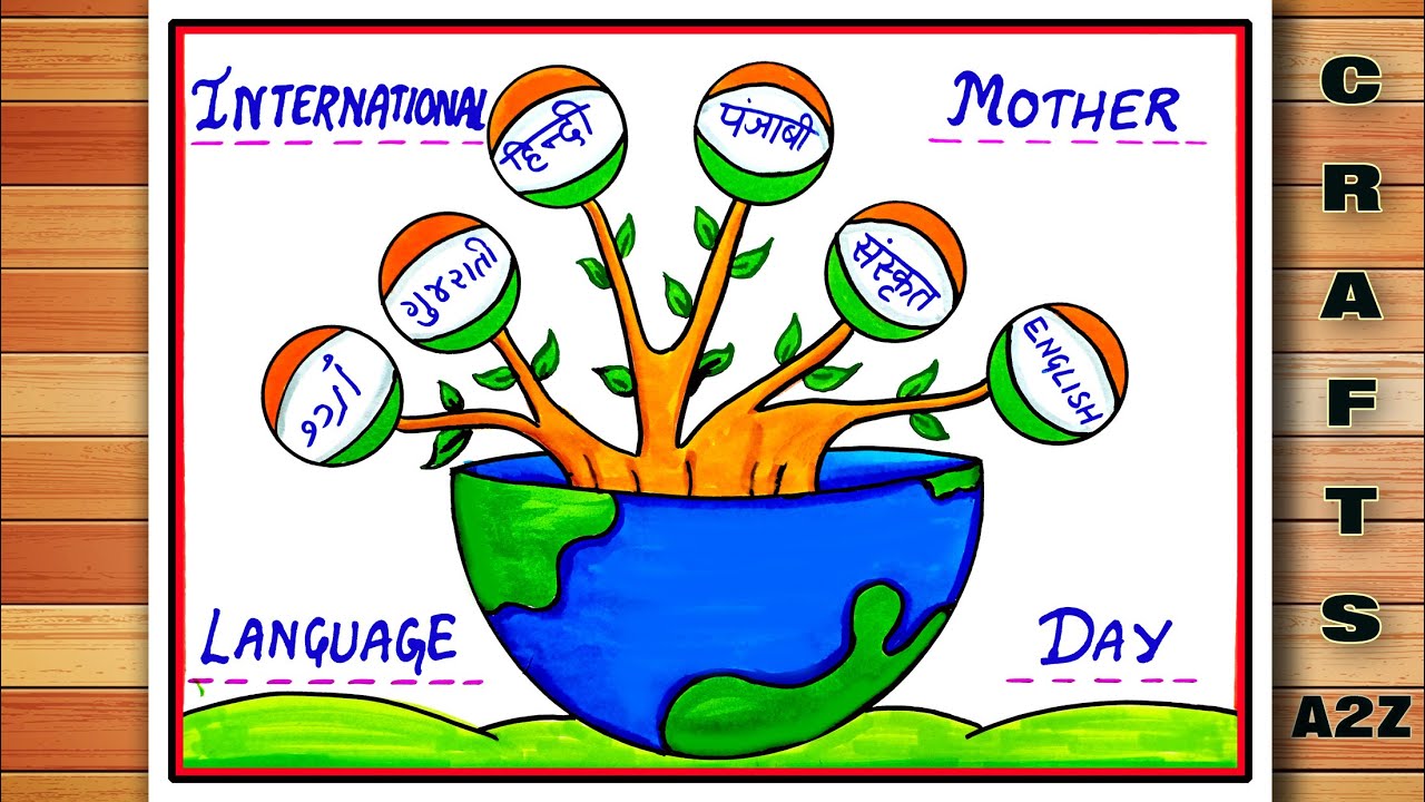 International Mother Language Day Drawing | International Mother ...