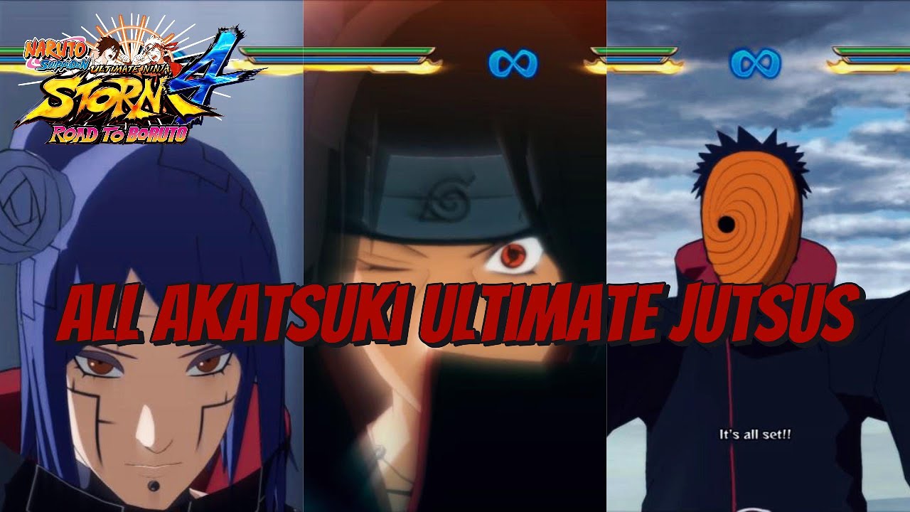 All Akatsuki Ultimate Jutsus (2K 60 FPS) Naruto Shippuden Ultimate ...
