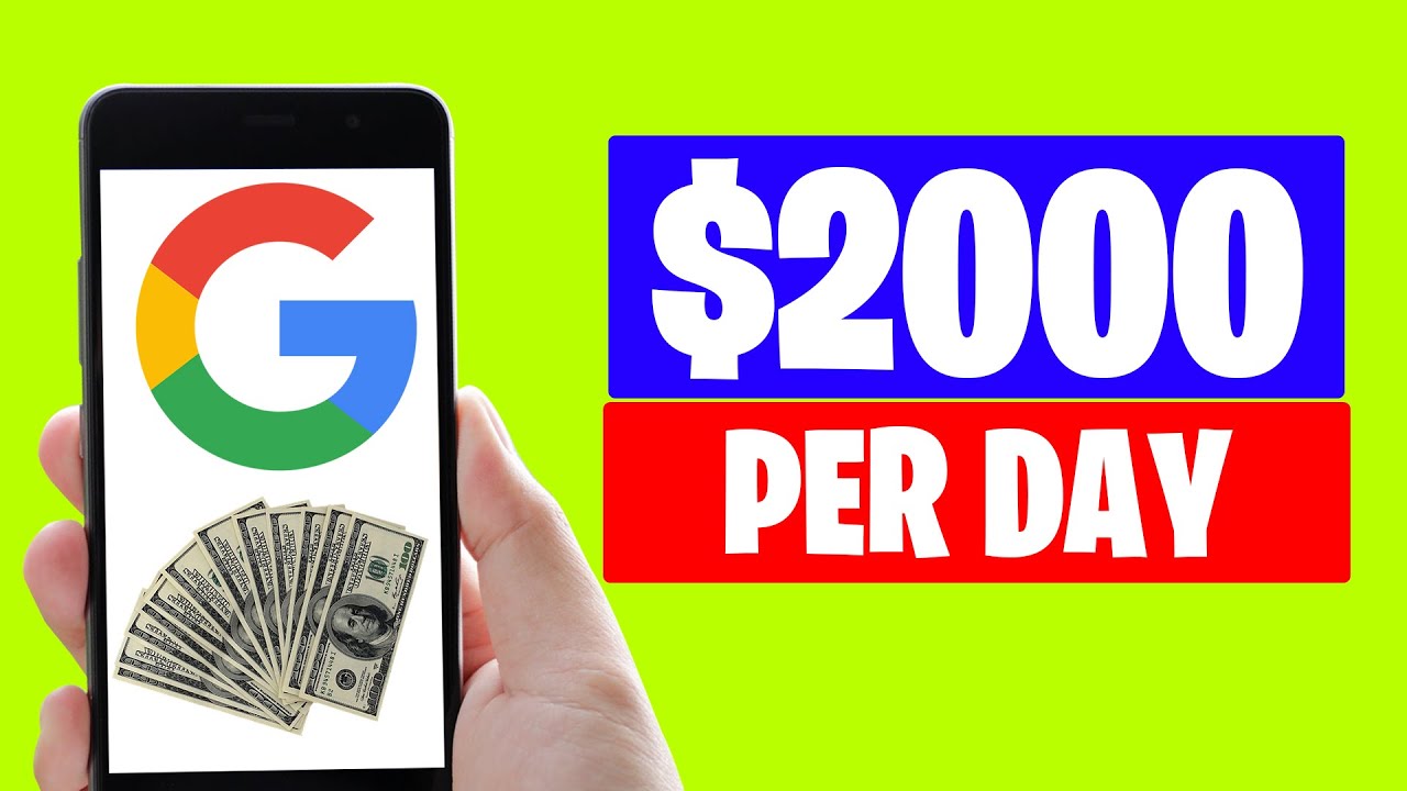 How To Make Money With Google 2000 PER DAY Make Money Online How To Make Money With Google 2000 PER DAY Make Money Online
