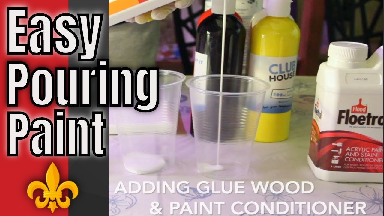 easy paint pouring for beginners - in 4 mins - YouTube