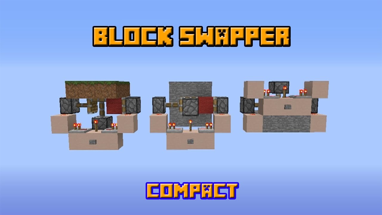 Le "Block swapper" (3 types) - Redstone | Minecraft - YouTube