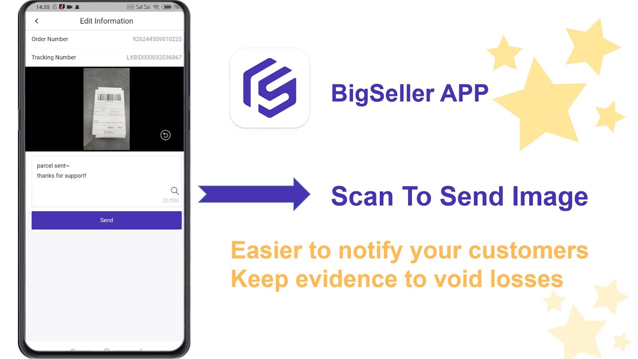 Scan To Send Image -- send parcel image to customers quickly & keep ...