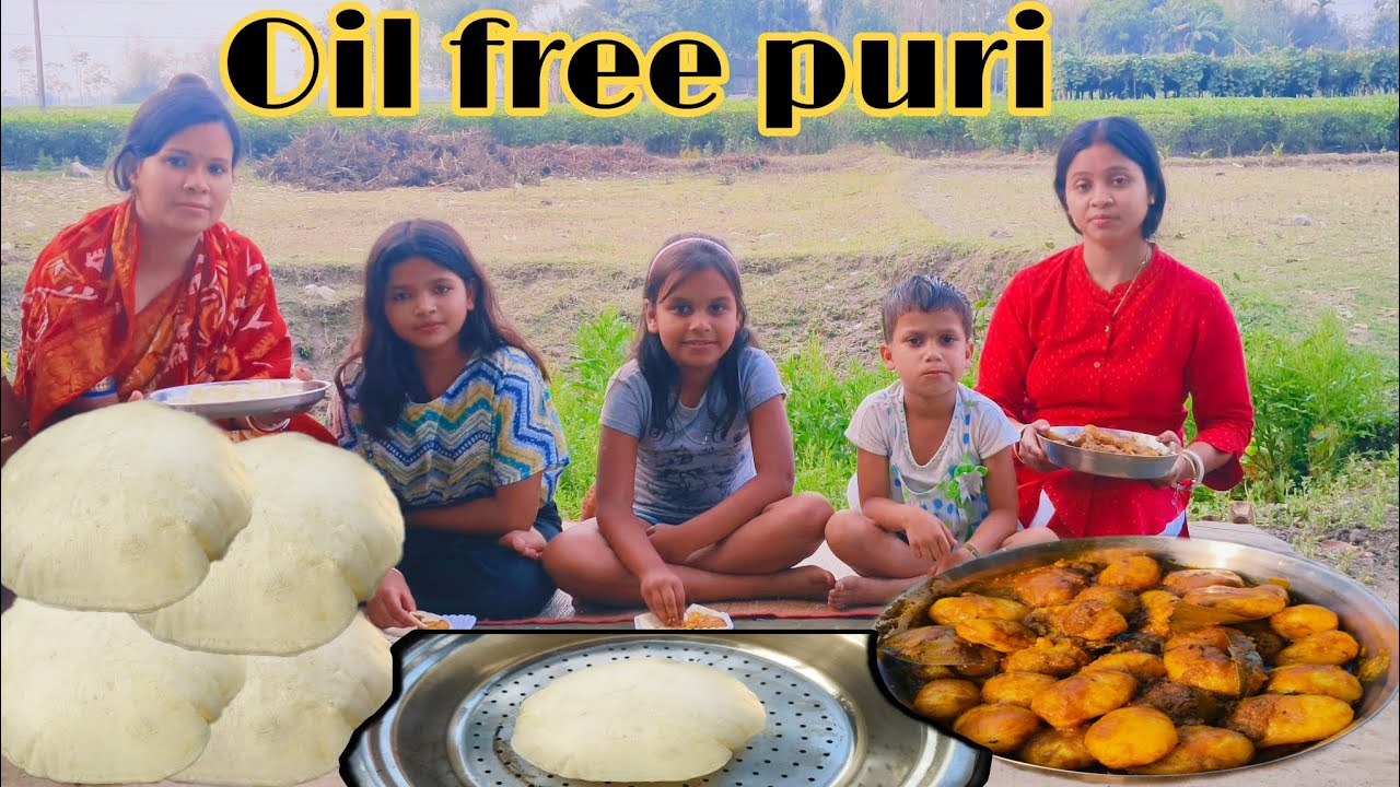 বাড়িতে খুব সহজেই বানিয়ে ফেলুন সুস্বাদু ৱেসিপি | 100% OIL FREE PURI ...