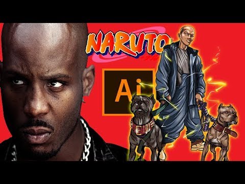 DRAW DMX As Naruto Character ( ADOBE ILLUSTRATOR ) Manga Studio - YouTube