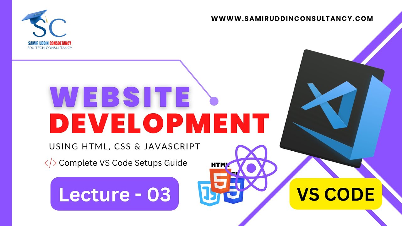 Visual Studio Code (Mac) - Setting up a Web Development Environment | Lecture 03 | # ...