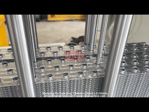 Fin Press Machine Stamping size 7.94x25mmx21.65mm - YouTube