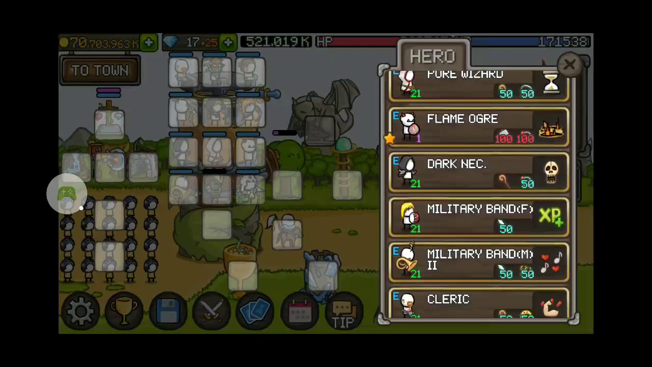 Grow Castle Passing level 100,000 manually. Max gold build. - YouTube