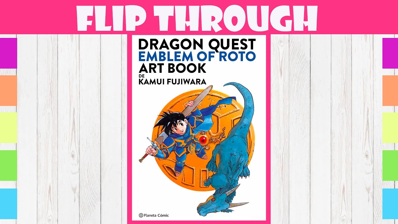 DRAGON QUEST Emblem of Roto Art Book (flip through) - YouTube