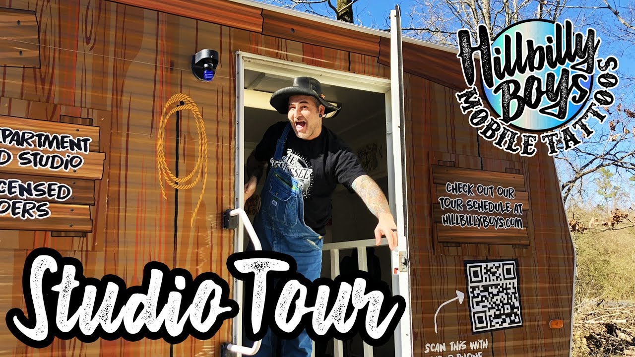 Hillbilly Boys Mobile Tattoo - Studio Tour - YouTube
