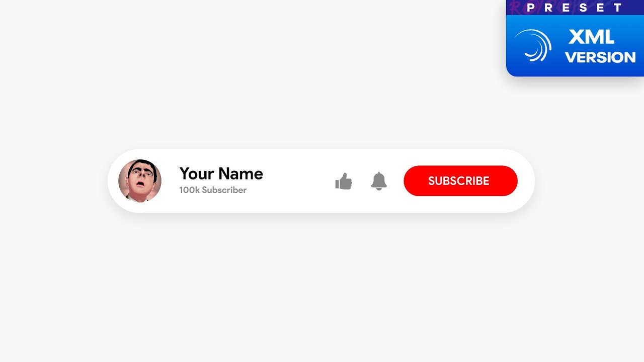 Preset Elemen Mentahan Subscribe Youtube - Free Download - YouTube